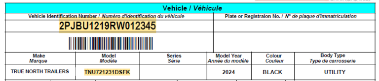 Registration – True North Trailers